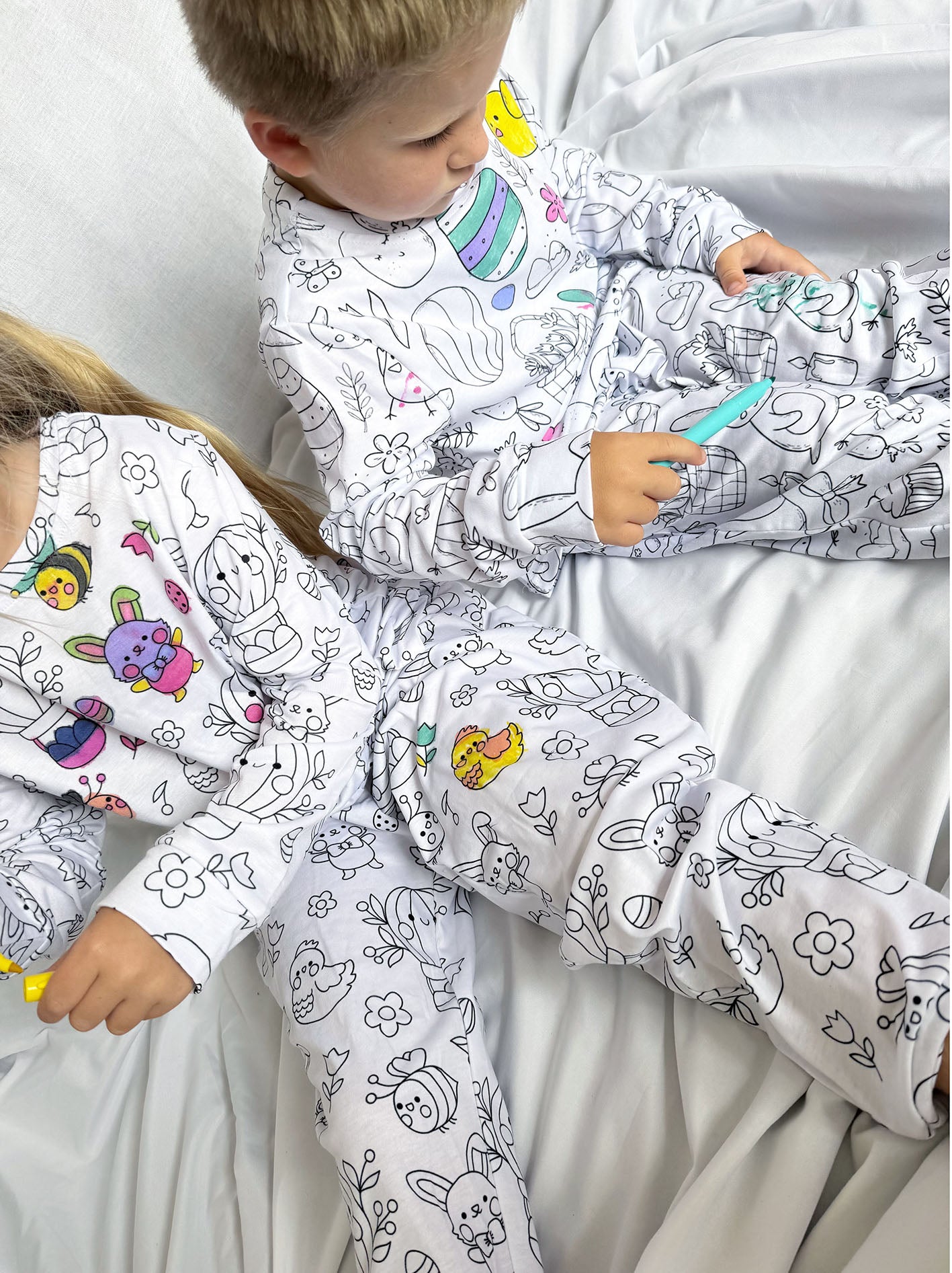 Personalised Colour & Create Easter Kids' Pyjamas! – The Custom Co