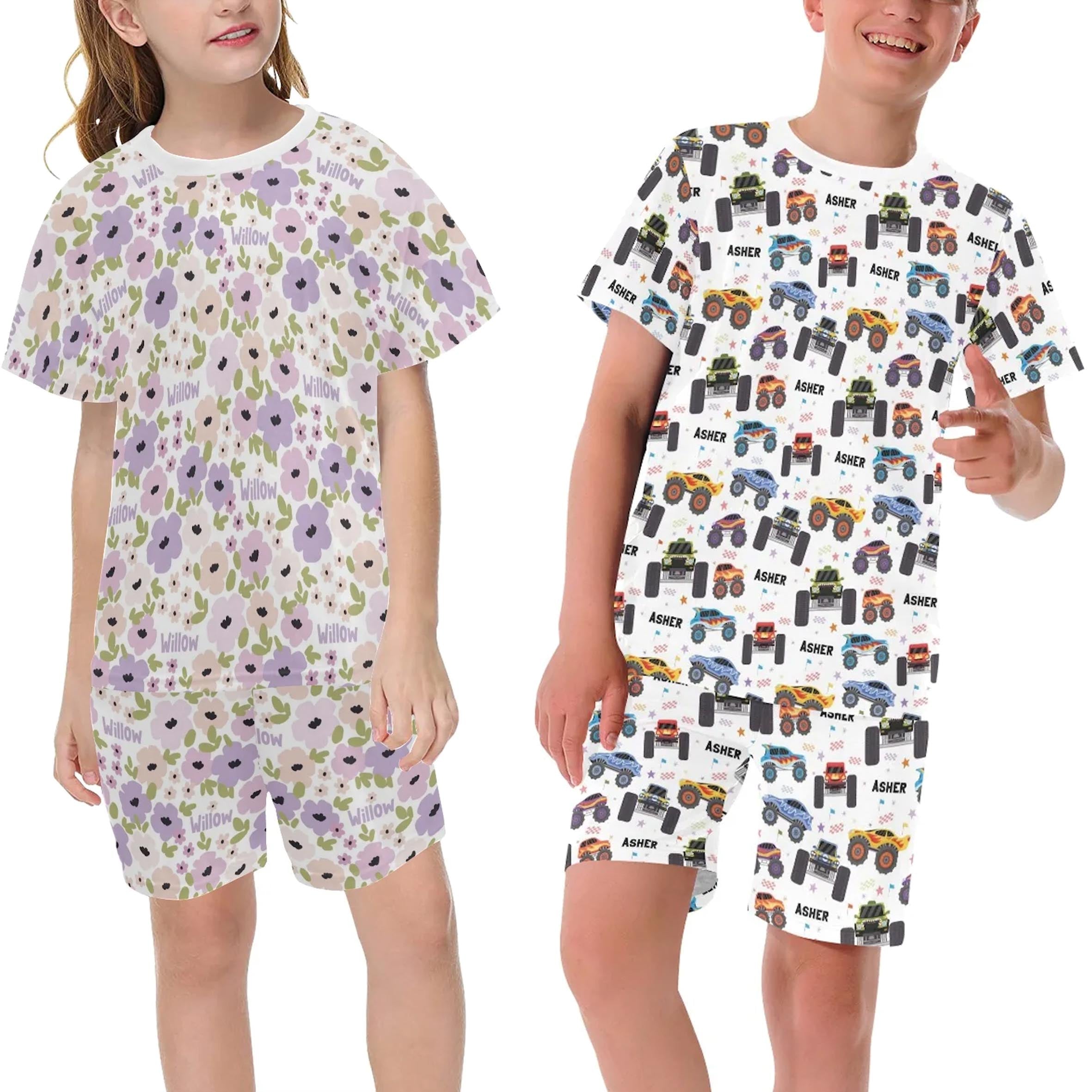 Personalised Kids Pyjamas - Short Sleeve – The Custom Co